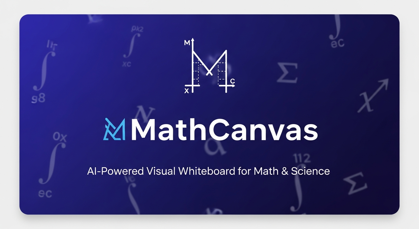 MathCanvas - AI-Powered Visual Whiteboard for Math & Science